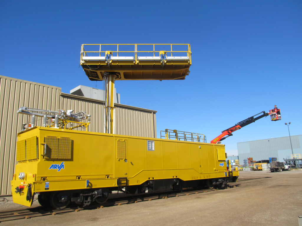 ARVA's Overhead Catenary Maintenance Vehicle delivered! - ARVA Industries