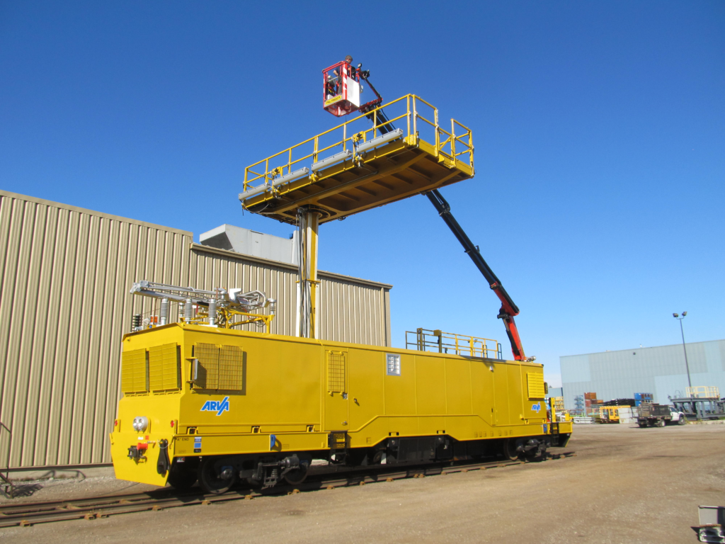 ARVA's Overhead Catenary Maintenance Vehicle delivered! - ARVA Industries