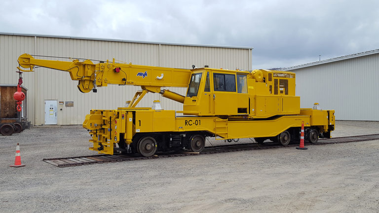 ARVA's 35 Ton Rail Crane delivered! - ARVA Industries